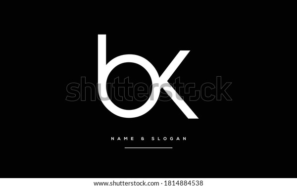 Bkbk Bk Abstract Letters Logo Monogram Stock Vector (Royalty Free ...