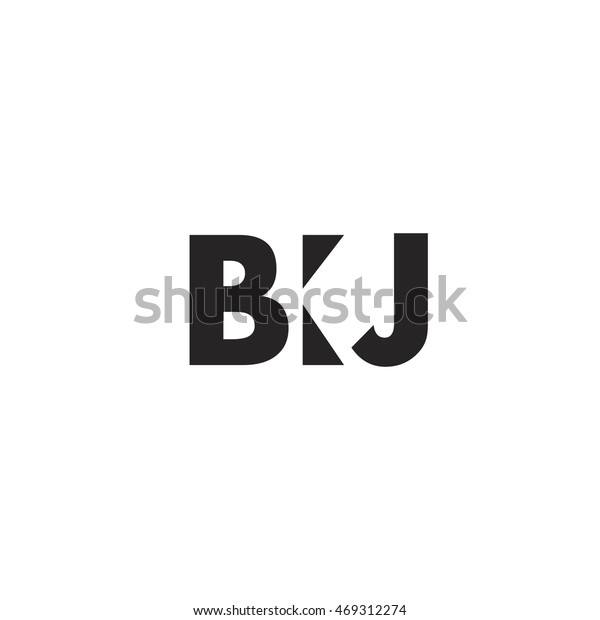 Bkj Logo Vector Graphic Branding Letter Stock Vector (Royalty Free ...