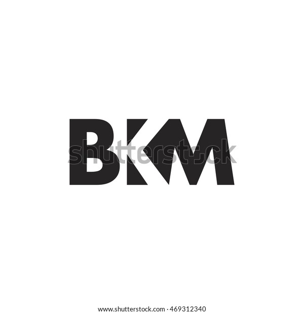 Bkm Logo Vector Graphic Branding Letter Stock Vector (Royalty Free ...