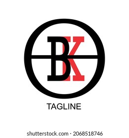 Bko Letter Logo Vector Free Design Stock Vector (Royalty Free) 2068518746