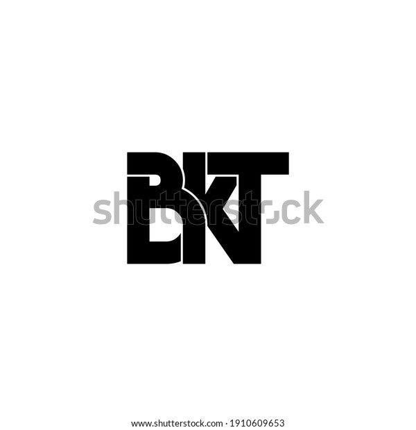 Bkt Letter Original Monogram Logo Design Stock Vector (Royalty Free ...