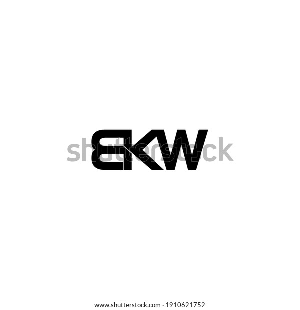Bkw Letter Original Monogram Logo Design Stock Vector (Royalty Free ...