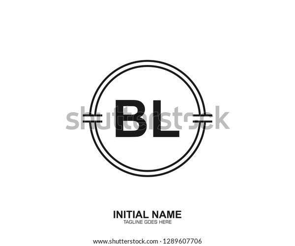 Bl B L Initial Logo Letter Stock Vector (Royalty Free) 1289607706 ...