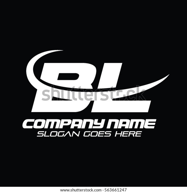 Bl Logo Stock Vector (Royalty Free) 563661247