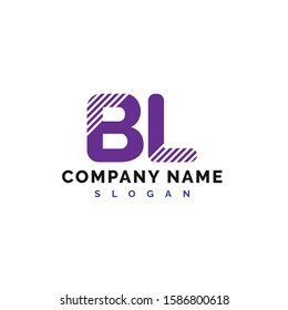 Bl Logo Design Bl Letter Logo Stock Vector (Royalty Free) 1586800618