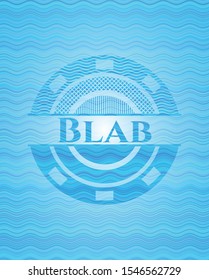 Blab Water Concept Badge Background Vector Stock Vector (Royalty Free ...