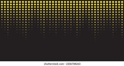 Black Abstract Background Yellow Dots Falling Stock Vector (Royalty ...