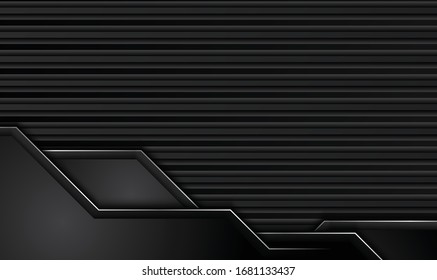 Black Abstract Business Backgroundvector Design Stock Vector (Royalty ...