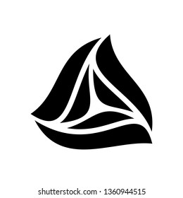 Black Abstract Logo Design Template Isolated Stock Vector (Royalty Free ...