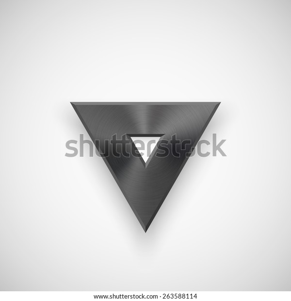 Black Abstract Triangle Badge Technology Blank Stock Vector (Royalty ...