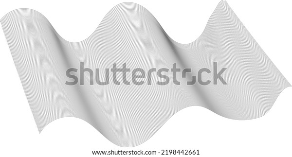 Black Abstract Wavy Curved Lines Wave Stock Vector (Royalty Free ...