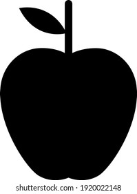 Black Apple Illustration Vector On White Stock Vector (Royalty Free ...