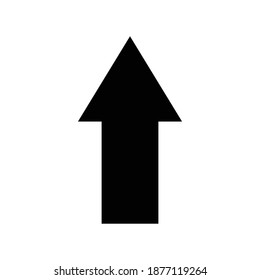 Black Arrow Icon On White Background Stock Vector (Royalty Free ...