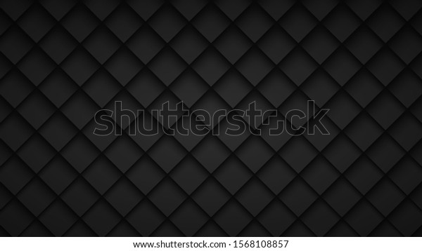 Black Background Abstract Geometric Square Design Stock Vector (Royalty ...
