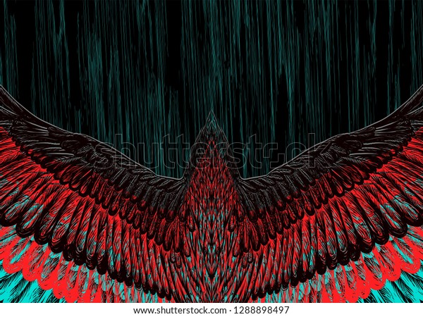 Black Background Flying Birds Be Used Stock Vector (Royalty Free ...