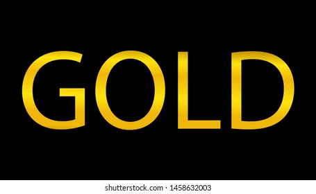 Black Background Gold Text Stock Vector (Royalty Free) 1458632003 ...