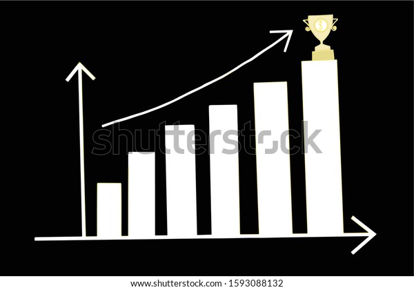 Black Background Images Graph Charts Stock Vector (Royalty Free) 1593088132