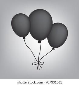 Black Balloons Vector Illustration: เวกเตอร์สต็อก (ปลอดค่าลิขสิทธิ์ ...