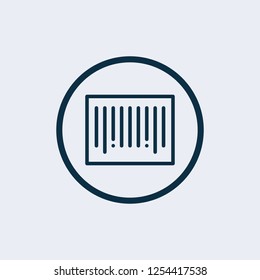 Black Bar Code Icon Symbol About Stock Vector (Royalty Free) 1254417538 ...