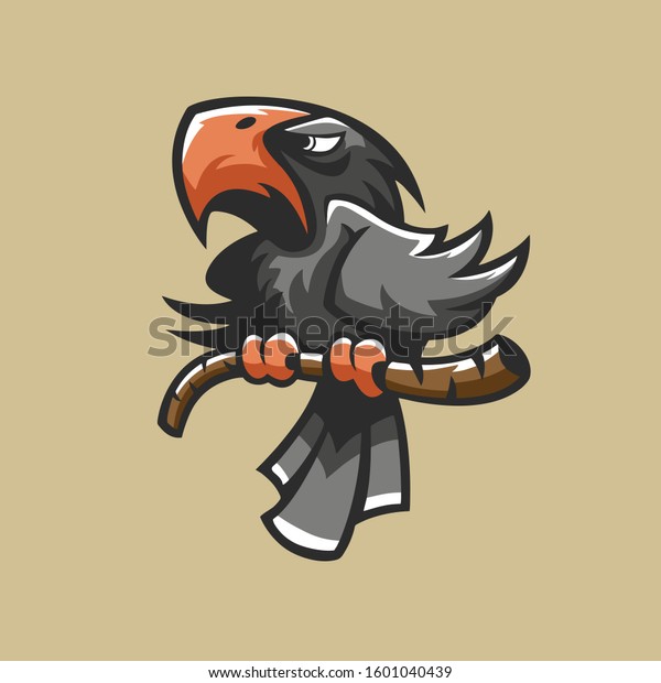 Black Bird Illustration Vector Eps Stock Vector (Royalty Free ...