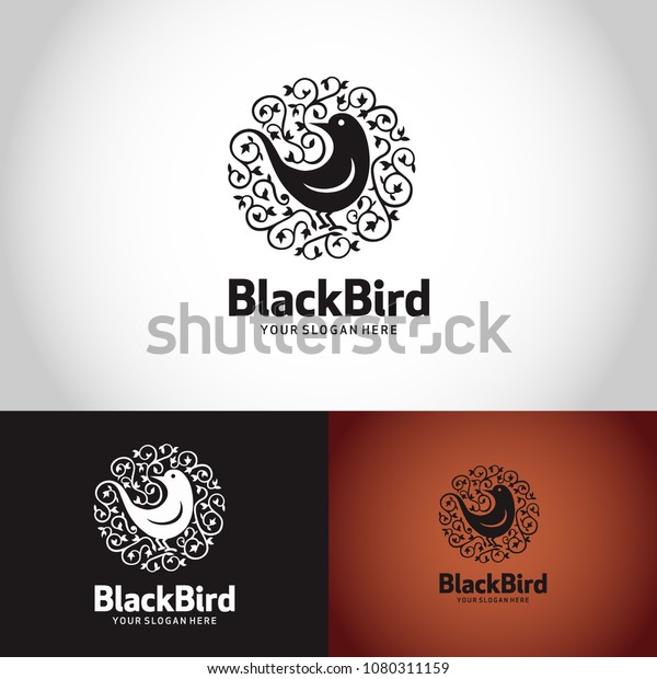 Black Birds Logo Stock Vector (Royalty Free) 1080311159 | Shutterstock
