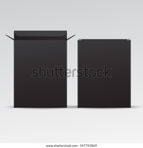 Black Blank Box Vector Illustration Stock Vector (Royalty Free ...
