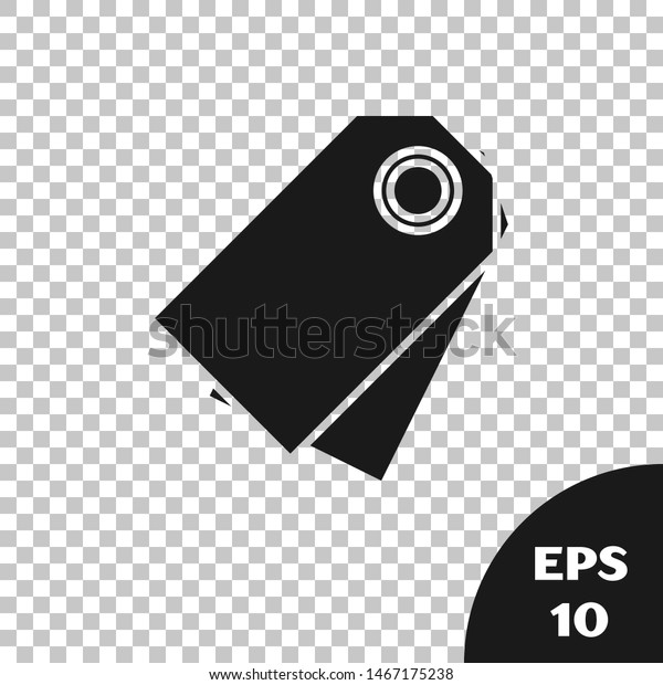 Black Blank Label Template Price Tag Stock Vector (Royalty Free ...