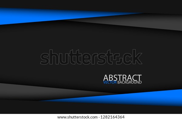 Black Blue Modern Material Design Vector Stock Vector (Royalty Free ...
