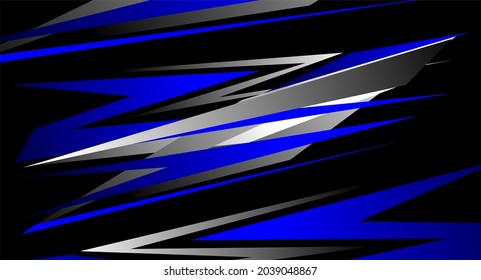Black Blue Racing Strip Vector Art Stock Vector (Royalty Free ...