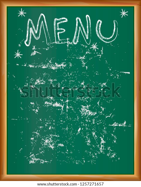 Black Board Restaurant Kitchen Menu Design: เวกเตอร์สต็อก (ปลอดค่า ...