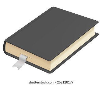 Black Book Vector Illustration Isolated On Stock Vector (Royalty Free ...