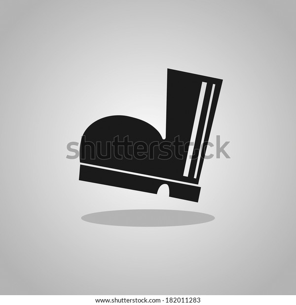 Black Boots Vector Illustration Stock Vector (Royalty Free) 182011283 ...
