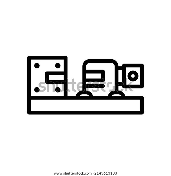 Black Box Icon Line Art Style Stock Vector (Royalty Free) 2143613133 ...