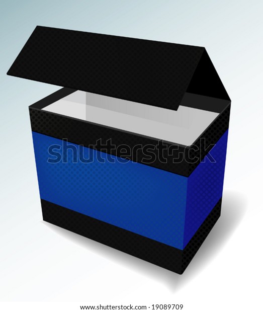 Black Box Product Packaging Layered File Stock Vector (Royalty Free ...