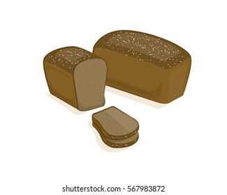 1,924 Slice bread black white drawing Images, Stock Photos & Vectors ...