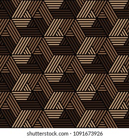 Black Brown Geometric Pattern Abstract Vector Stock Vector (Royalty ...