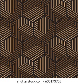 Black Brown Patternbackground Line Geometricmodern Stylish Stock Vector ...