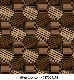Black Brown Geometric Pattern Abstract Vector Stock Vector (Royalty ...