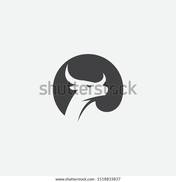 Black Bull Circle Logo Design Inspiration: เวกเตอร์สต็อก (ปลอดค่า ...