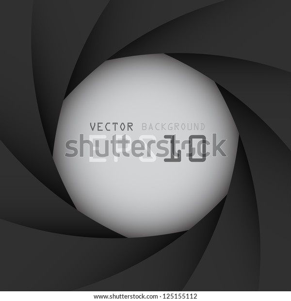 Black Camera Shutter Backgroundillustration Eps10 Stock Vector (Royalty ...