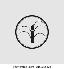 Black Cane Logo Icon Vector Illustration Stock Vector (Royalty Free ...