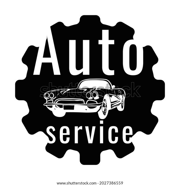 Black Car Logo Description Auto Service Stock Vector (Royalty Free ...