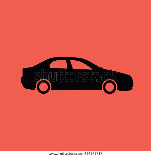Black Car Vector Icon Illustration Stock Vector (Royalty Free ...