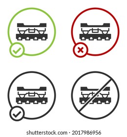 Black Cargo Train Wagon Icon Isolated Stock Vector (Royalty Free ...