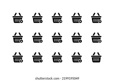 Black Cart Icons Editable Black Cart Stock Vector (Royalty Free ...