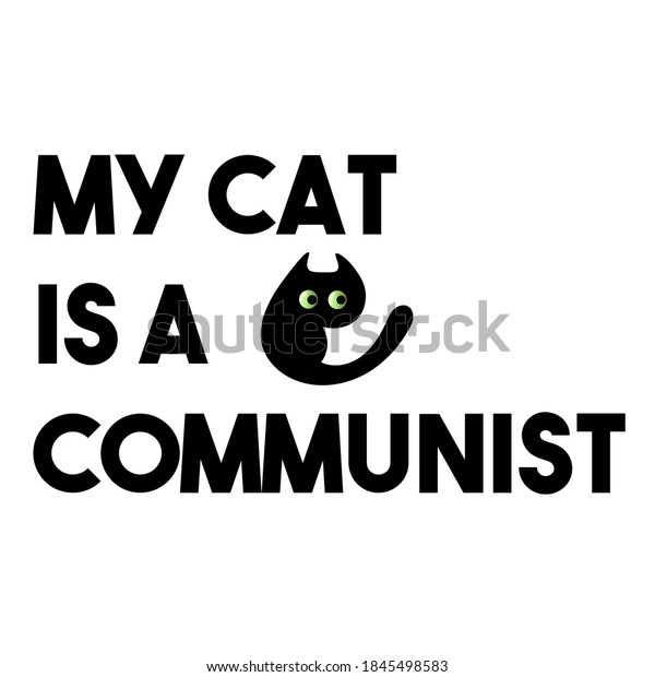 Black Cat Communist Era Retro Toy Stock Vector (Royalty Free ...