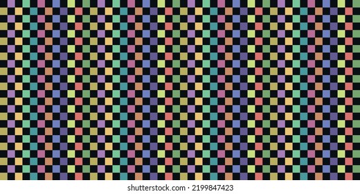 Black Checkers Colored Lining Checkerboard Pattern Stock Vector ...