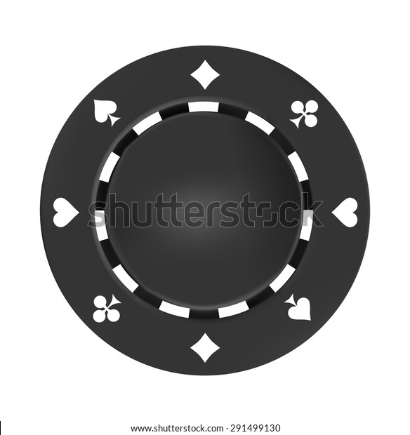 Black Chip Poker Casino Stock Vector (Royalty Free) 291499130