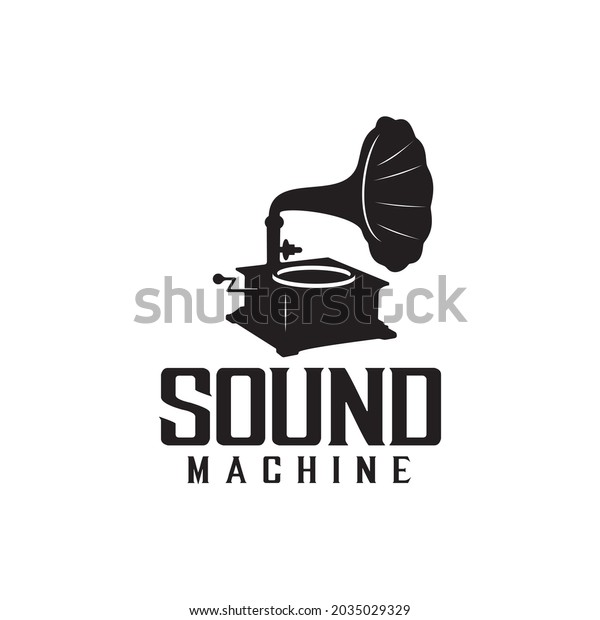 Black Classic Vinyl Recording Machine Vector Stock Vector (Royalty Free ...