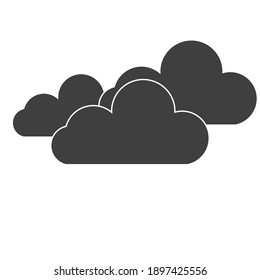 45,967 Black cloud weather symbol icon Images, Stock Photos & Vectors ...